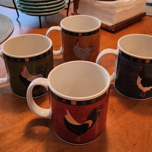 Sakura | Dining | Warren Kimble Sakura Country Quartet Set Of 4 Coffee ...